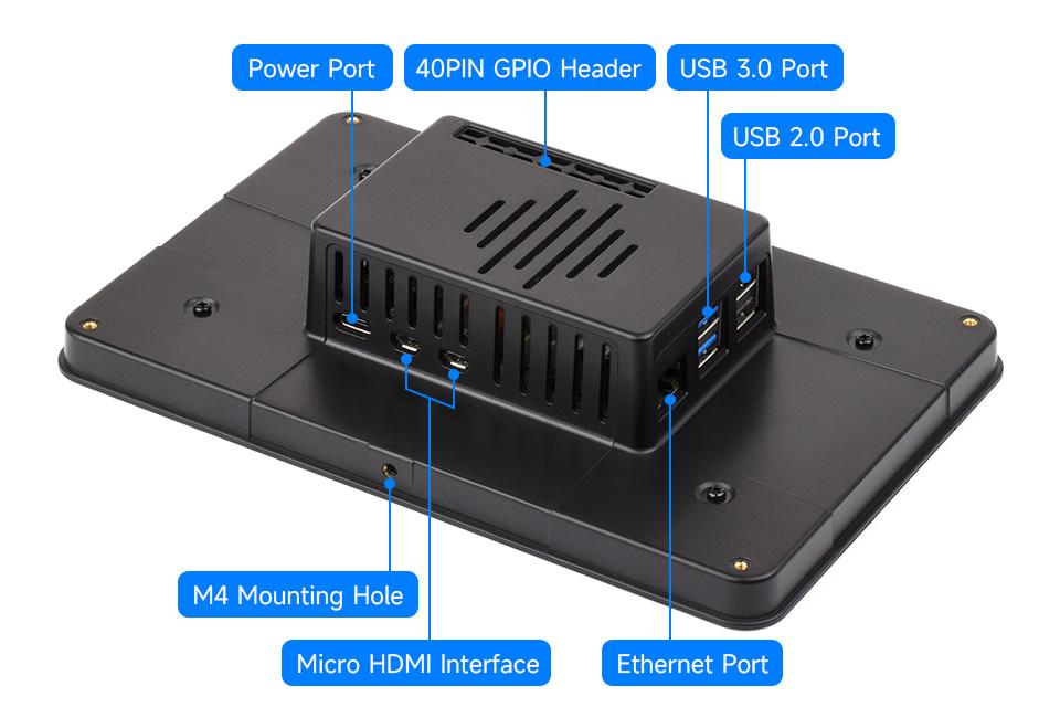 PI5-CASE-TD2 WaveShare製 Raspberry Pi 5/Touch Display 2用ケース — スイッチサイエンス